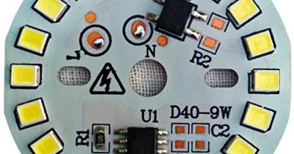 9W LED DOB PCB Bulb Cool White Direct on Board