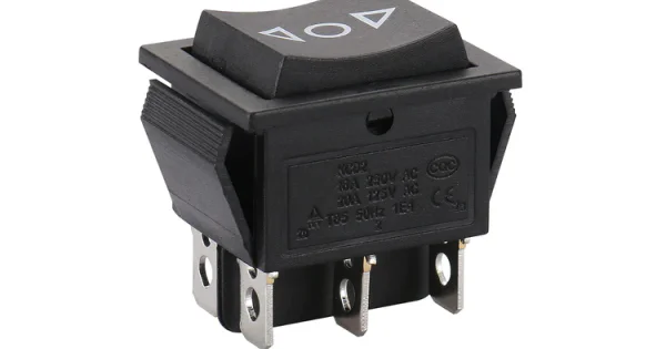 Rocker Switch 6 Pin DPDT Center Off