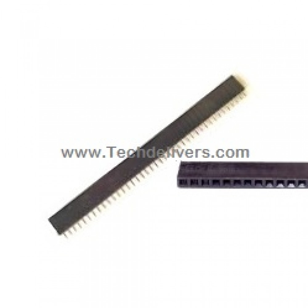 Female Header - Berg Strip - Straight 40-pin