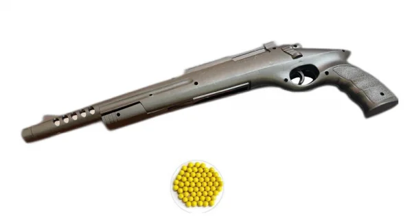Black Long Simple Mouser Gun with Bullet Pistol for kids
