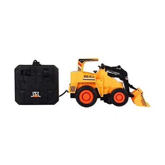 Wired Remote Control JCB Crane Super Truck Yellow for Kids